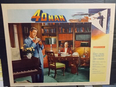 Lobby Card 1959 4D MAN Robert Strauss scientist Edgar Stehli sci-fi ...