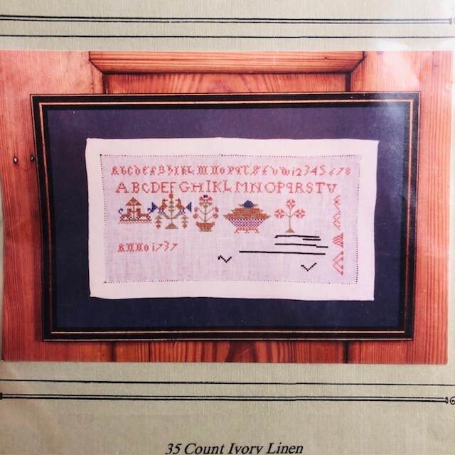 The 1737 Danish Sampler Handwork Sampler Collection Pattern Chart Mary ...