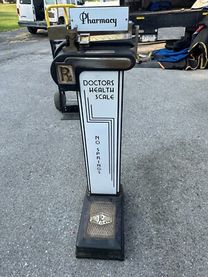 porcelain doctors health scale coin op pharmacy drug store wow 1930s ...