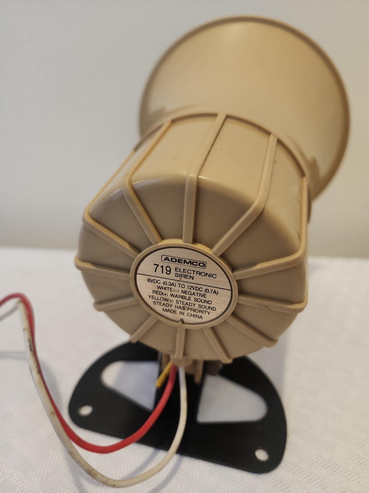 Vintage Ademco 719 Electronic Siren 6-12VDC Untested | eBay