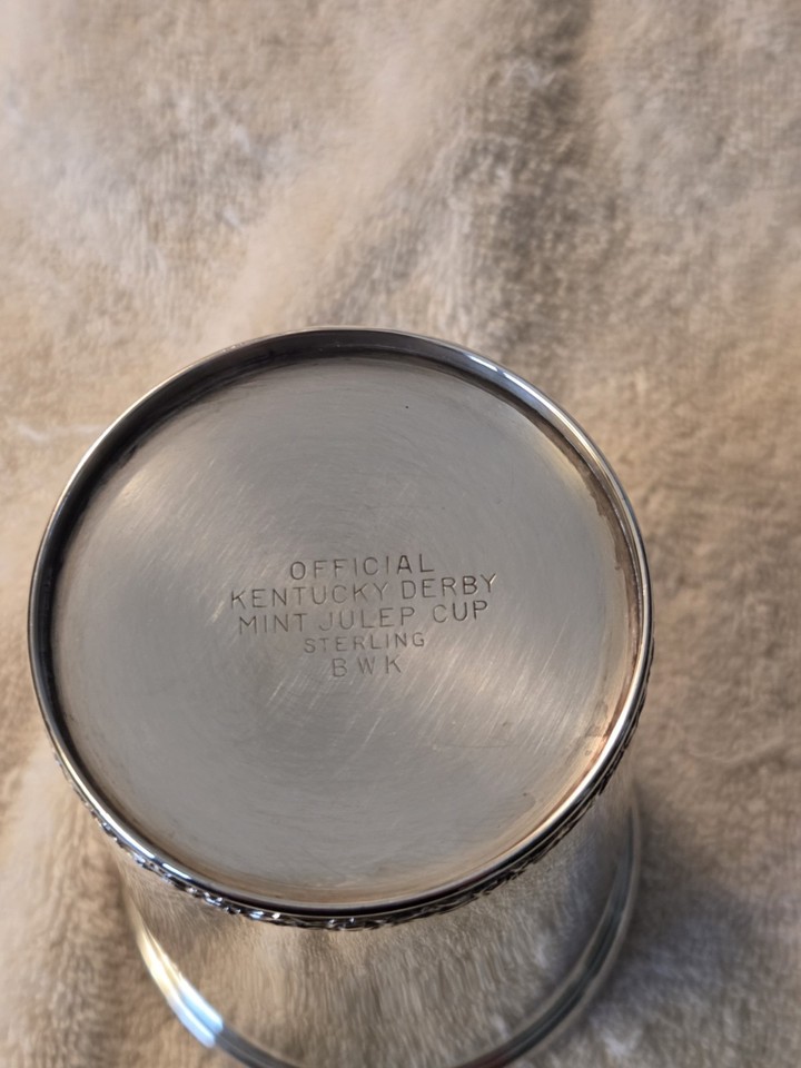 Official Kentucky Derby Mint Julep Cup BWK Sterling Silver with ...