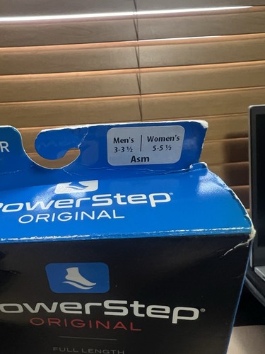 Powerstep Original Full Length Orthotic Insoles Men's 3-3.5 Women's 5-5 ...