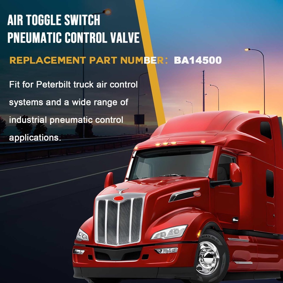 BA14500 Toggle Switch Pneumatic Control Valve Fit for Peterbilt Truck ...