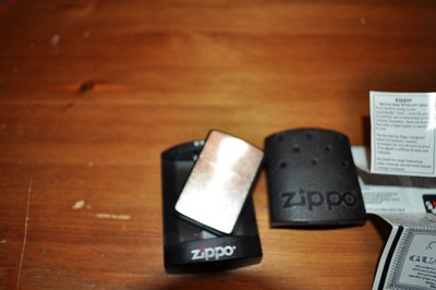 new zippo lighter Vintage Never tested or used still has Safety Sticker ...