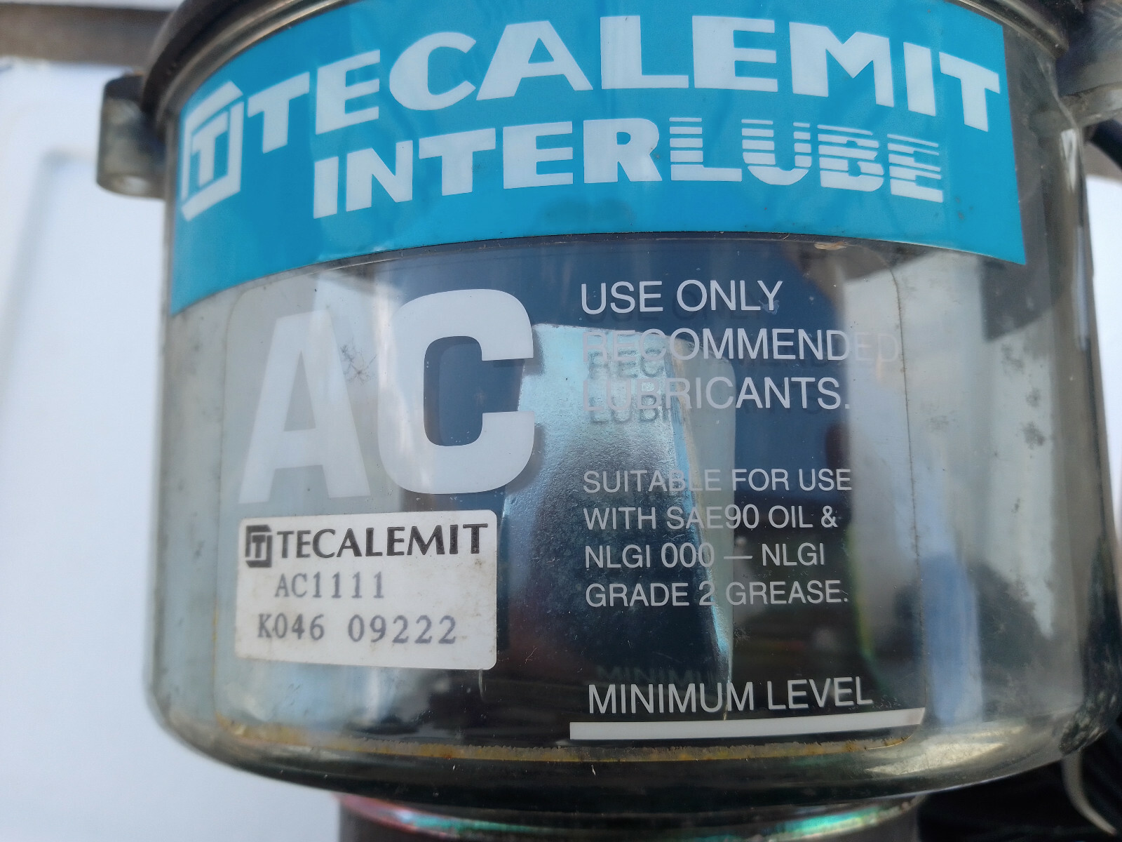 Tecalemit Interlube 12V Lubrication Pump for use w/ SAE90 Oil NLGI 000 ...