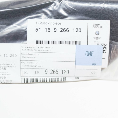 OEM BMW 1 F20 CENTRE CONSOLE KNEEPAD 51169266120 9266120 GENUINE NO ...