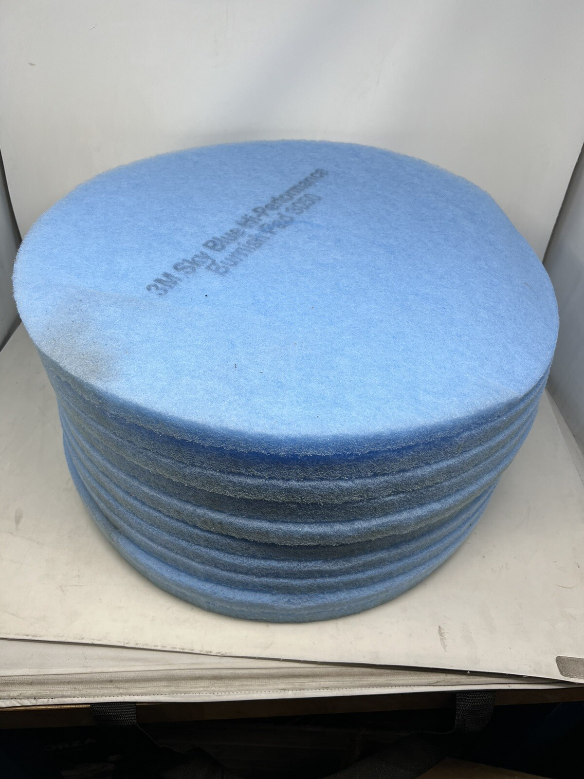 3M Sky Blue Hi-Performance Burnish Pad 20 3050-20 LOT OF 10 NEW ( see ...