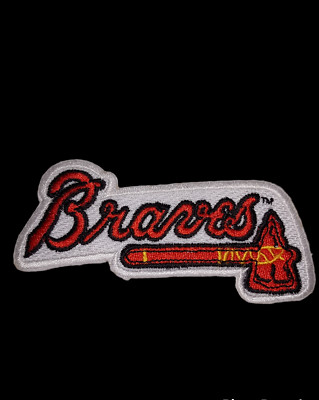 Atlanta Braves Logo Sleeve Jersey Patch MLB Size 3'wide x 1"tall | eBay
