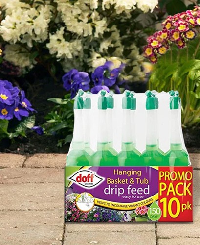 Doff Drip Feeders for Hanging Basket & Tubs and Orchid Drip Feed for ...