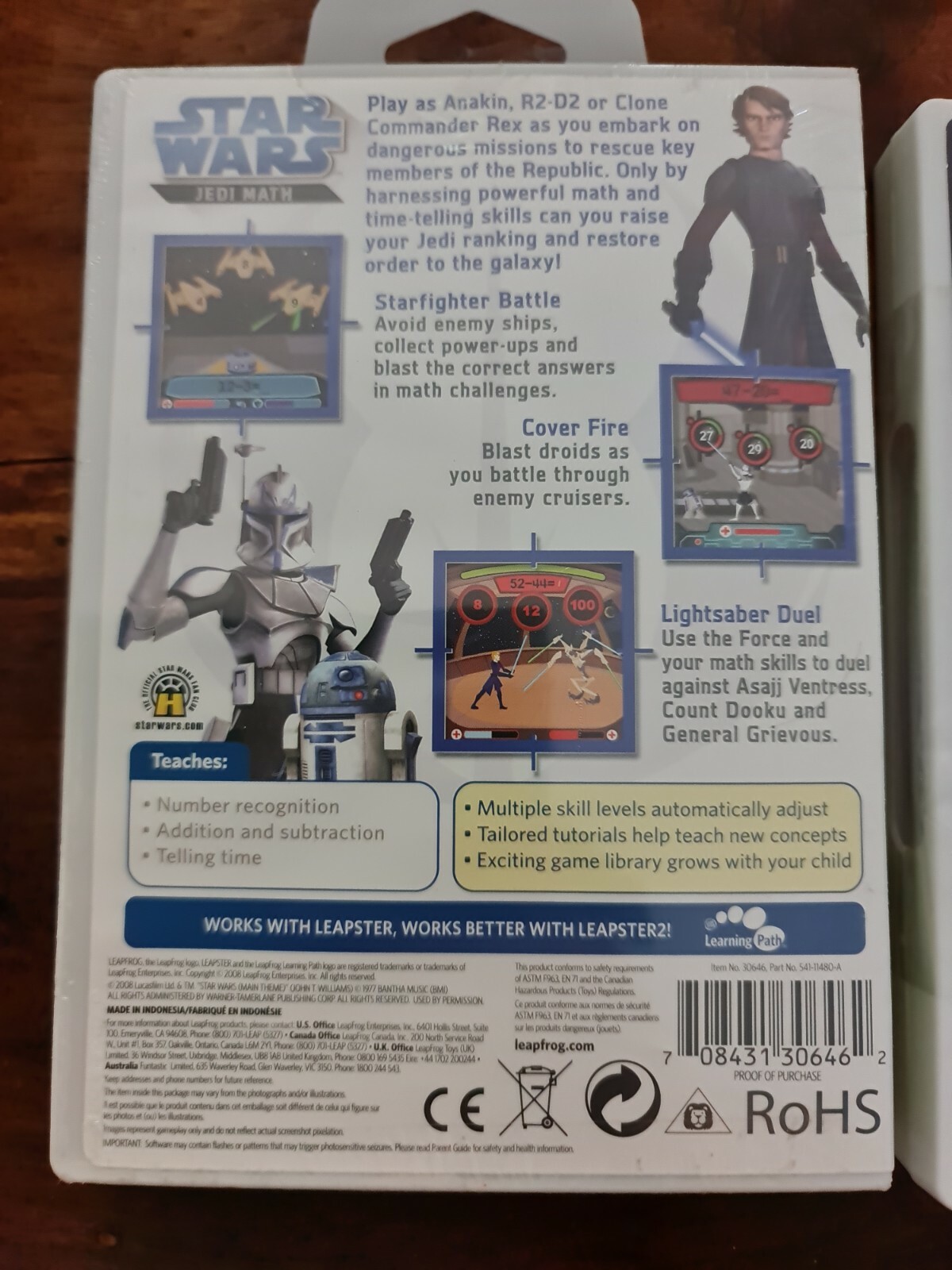 - Leapster Learning STAR WARS Jedi Math & Jedi Reading. 5-8 years for ...