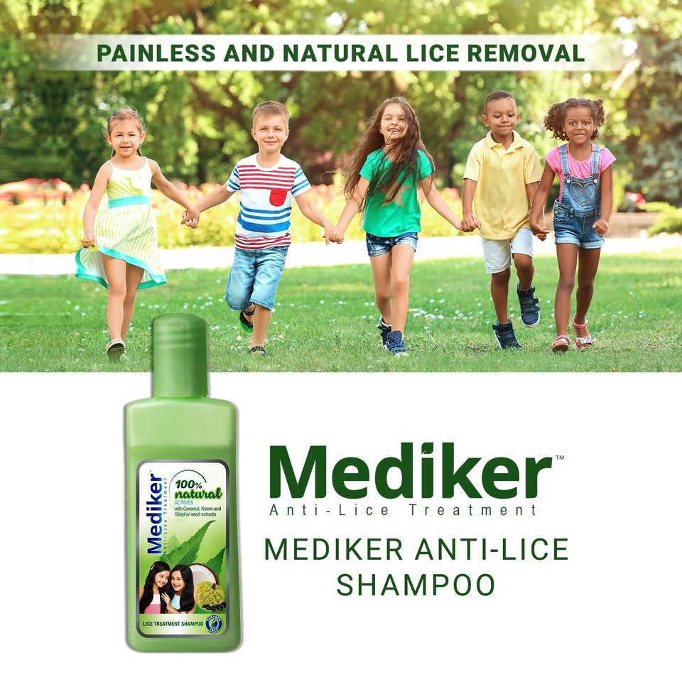 Mediker Anti-Lice Treatment Shampoo 50ml Painless and natural lice ...