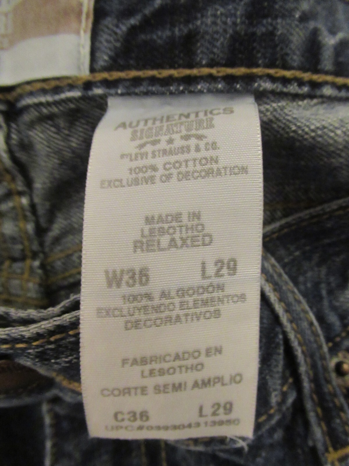 Authentics Signature Levi Strauss Mens Relaxed Denim … - Gem
