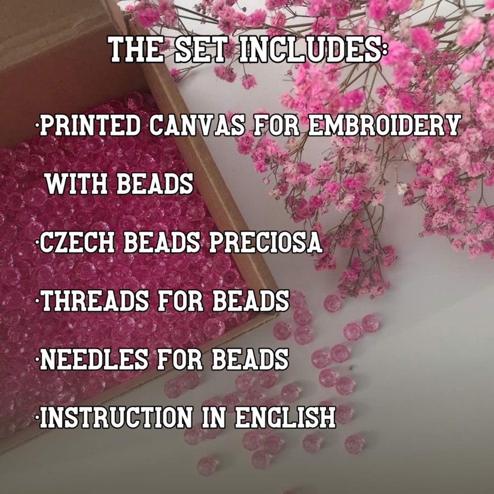 Embroidery Kit Bead needlepoint DIY Beadwork stitching Swan Princess ...