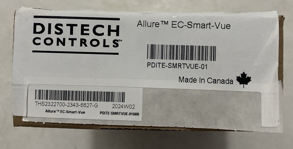 Distech Controls ECB-VAV HVAC AIR Controller CDIB-VAXX-IMP-10 W/Allure ...