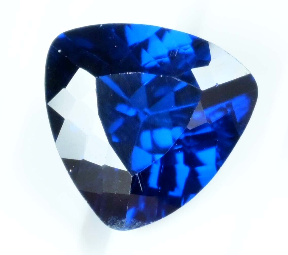 12.70 Ct Natural Arkansas Blue Benitoite Certified Excellent Trillion ...