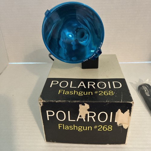 Polaroid 268 Flash gun no bulb Unknown Working Condition | eBay