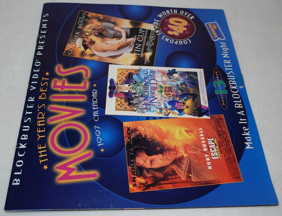 1997 Blockbuster Video Make it a Blockbuster Night Movies Original ...