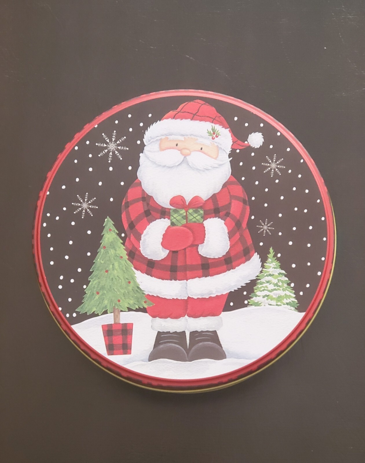 Holiday Collectible Christmas Santa Tin - The Lindy Bowman Company ...