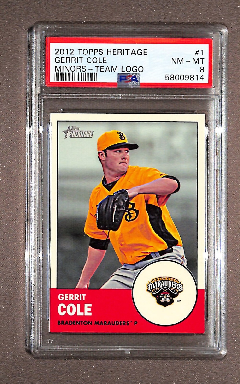 2012 Topps Heritage Minors #1 Gerrit Cole PSA 8 | eBay