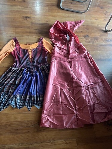 hocus pocus witch mary sanderson costume dress and hooded cape size L ...