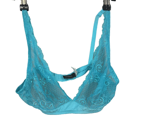 COSABELLA Womens Lace Deep Plunge Neckline Turquoise Bra M Trent 1301 ...