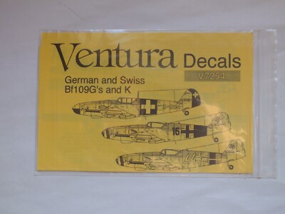 1/72 Ventura Decals V7206 German and Swiss Bf109G's and K | eBay UK
