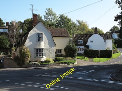 Photo 12x8 Houses near road junction in Hadstock The near road is the ...