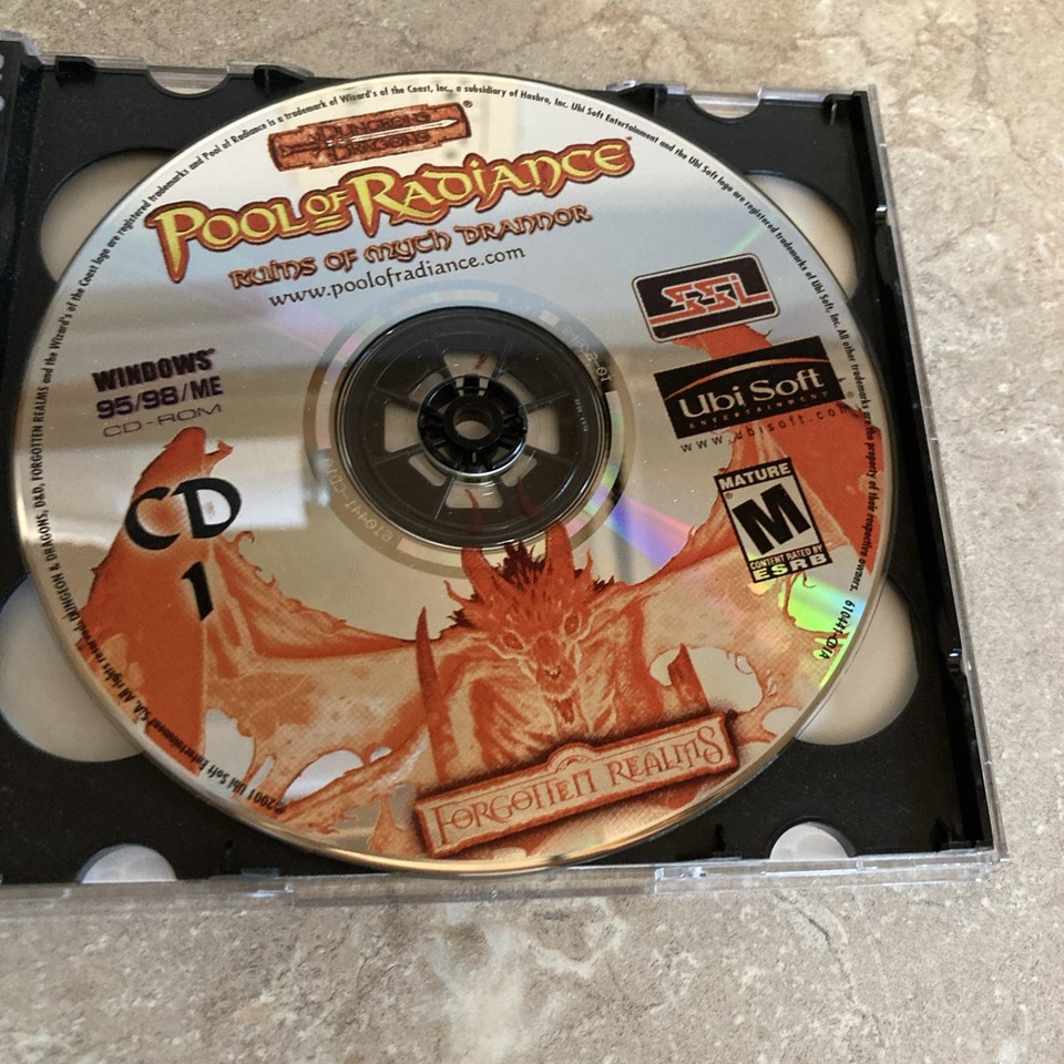 D&D Computer Game Pool of Radiance - Ruins of Myth Drannor (PC CD-Rom ...