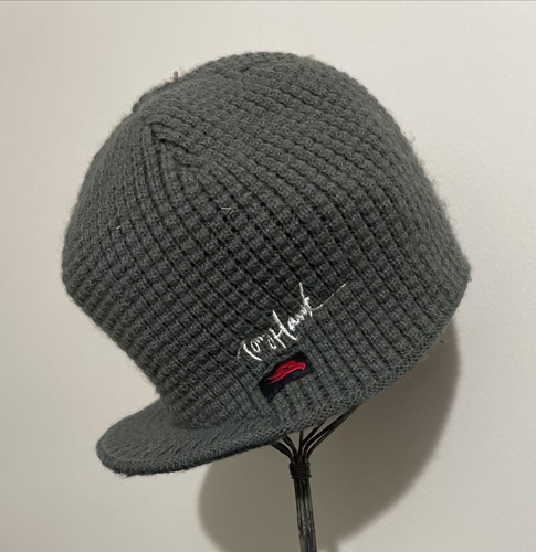 Vtg Y2K Tony Hawk Reversible Billed Beanie Knit Winter Hat Cap ...