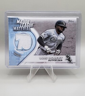2021 Topps LUIS ROBERT Major League Material #MLM-LR White Worn Jersey ...