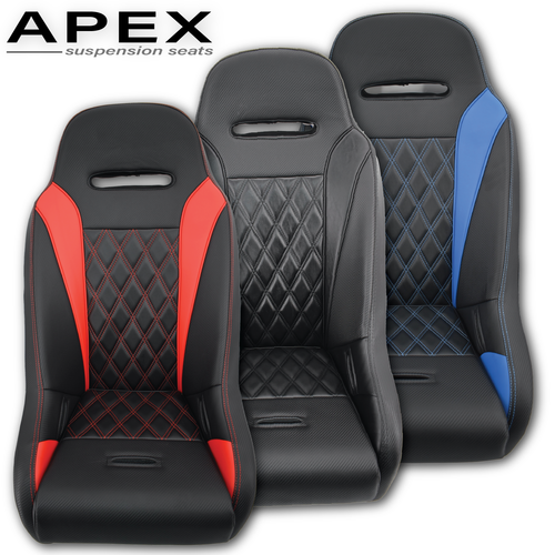 Pair of Red Aces Racing Apex Suspension Seats 2014-2023 Polaris RZR ...