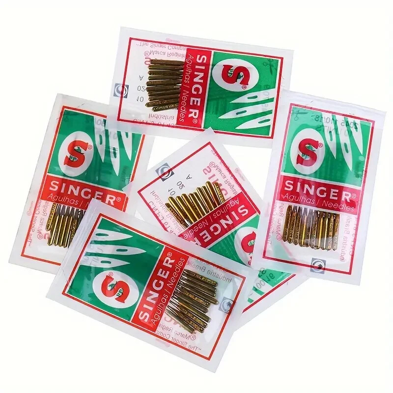 10 Pcs (One Packet) Universal Home Sewing Machine Needles Singer ...