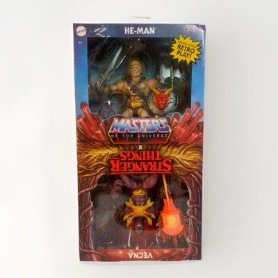 MOTU Masters of the Universe X Stranger Things: He-Man & Vecna Figures ...
