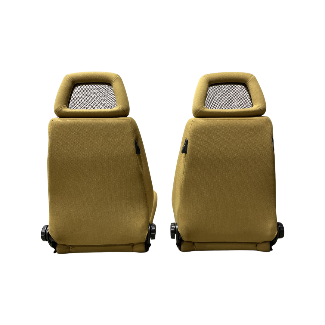 Genuine Recaro Seats LXC Monza Tan Mesh Headrests - Retrimmed (Pair ...