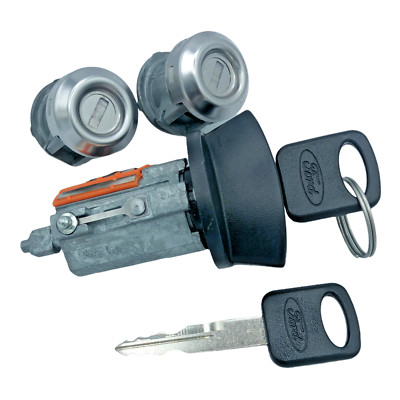 Ford Ignition Key Switch Lock Cylinder & Door Pair Tumbler Barrel Set 2 ...