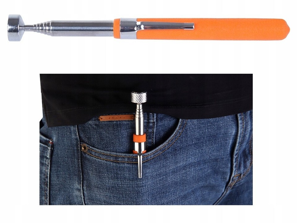 Magnetheber Teleskop Magnetgreifer Pick-Up Magnetstift Magnetstab 84 cm ...