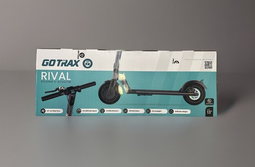 NEW GoTrax Rival GT-RIVAL Black 8.5" LED Light 250W Folding Electric ...