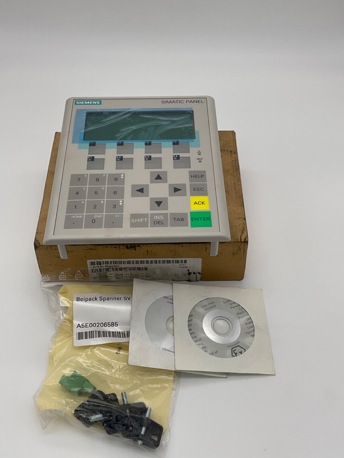Siemens 6AV66410BA110AX1 Simatic HM Operator Panel Op77a Display for ...