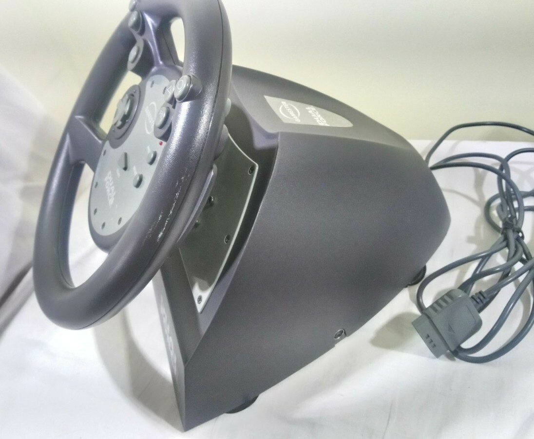 Gamester Dual Force Retro Vintage Gaming Steering Wheel Ps1 Ps2 | eBay UK