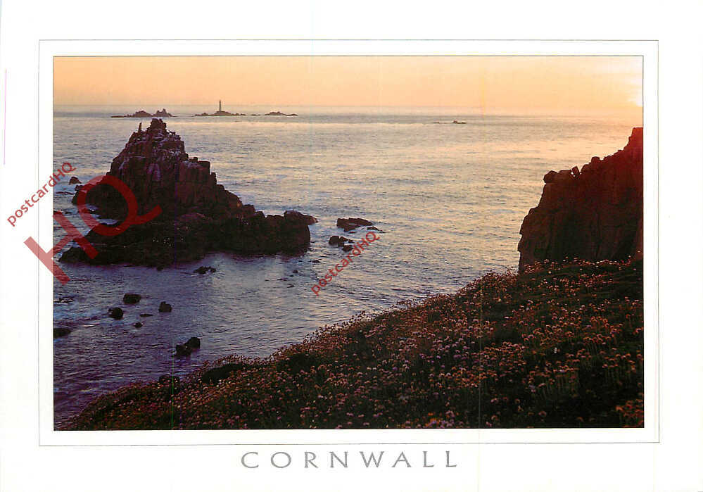 Picture Postcard>>Cornwall, Sunset At Land's End | eBay UK