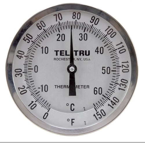 Teltru 4210092 Thermometer AA575R Series 0-150 Deg F-10-60 Deg C 5 Face ...