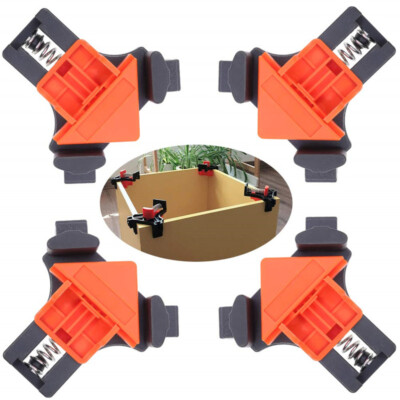 4pcs 90 Degree Right Angle Fixing Clips Woodworking Corner Clip Fixture ...