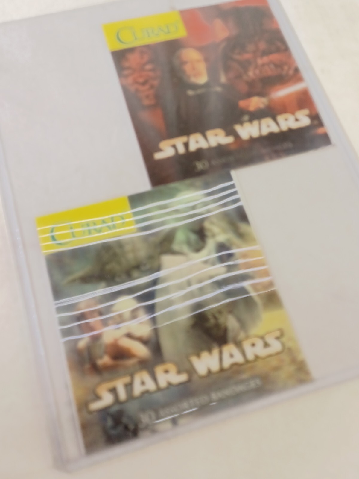 Star Wars Yoda Darth Vader Curad Bandage EMPTY Box w/ 4 3D Lenticular ...