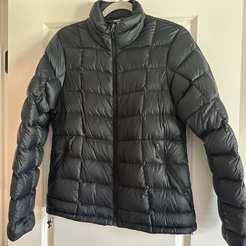 REI Co-Op Puffer Jacket Womens M Black Down Full Zip Lightweight ...