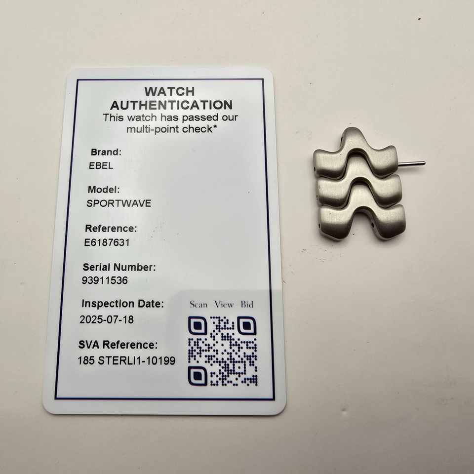 EBEL SPORTWAVE E6187631 MENS WATCH ST.STEEL/GOLD PLATED SWISS QUARTZ ...