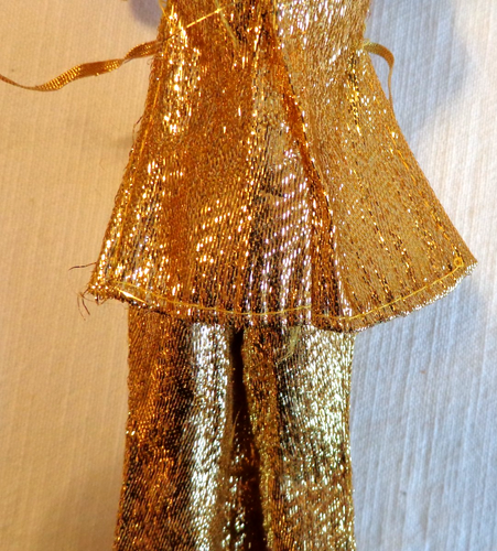 VTG Barbie CLONE Premier Togs Brilliant Gold Tone Shiny Pantsuit HONG ...