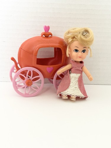 Cinderella Hasbro Storykins Liddle Kiddles Era W/ Pumpkin Carriage ...