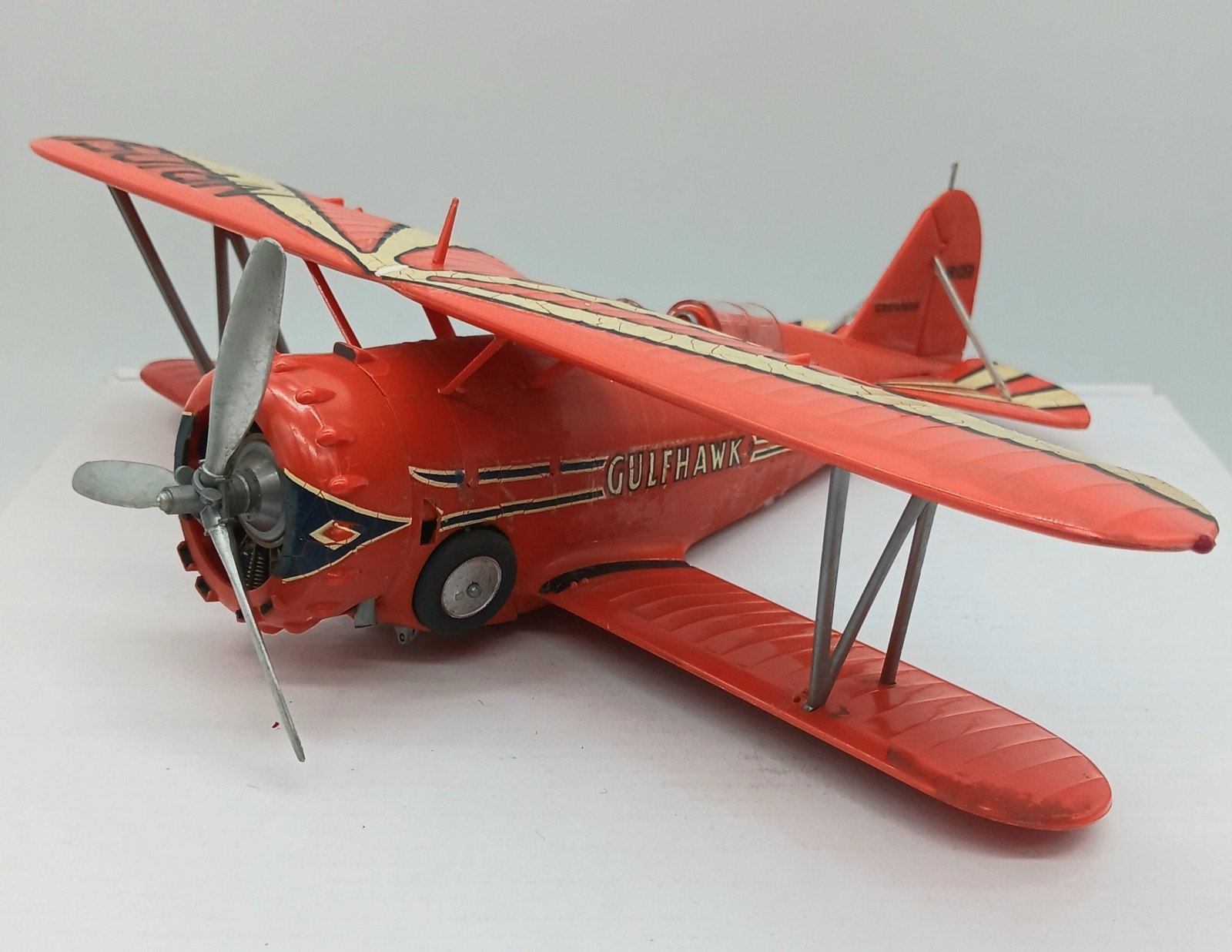 1:32 Rough Scale Built Plastic Model Airplane Gulfhawk Stunt Biplane ...