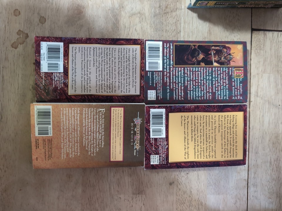 Dragonlance 24 book lot Different Trilogy's See The Pics For The Books ...