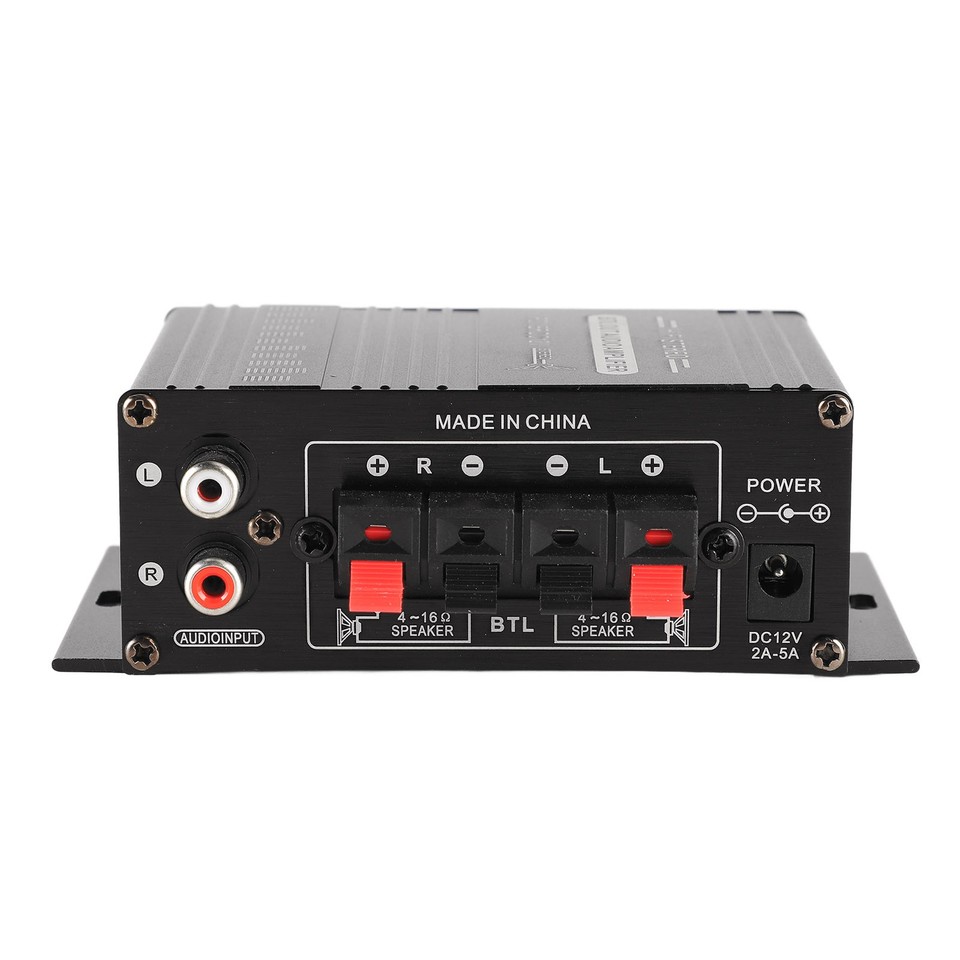 ☚Stereo Amplifier 12V Portable Clear Sound Quality Mini Amplifier For ...